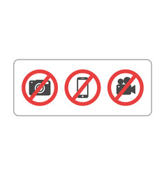 No entry sign icon simple flat style Royalty Free Vector