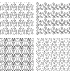 Geometric ornaments pattern set Royalty Free Vector Image