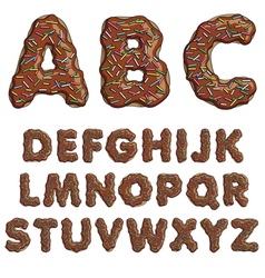 Tasty alphabet Royalty Free Vector Image - VectorStock