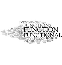 Functions word cloud concept Royalty Free Vector Image