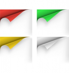 Paper corners Royalty Free Vector Image - VectorStock