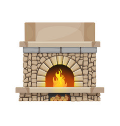 Wood stove Royalty Free Vector Image - VectorStock