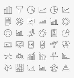 Line web and user interface design icons big set Vector Image