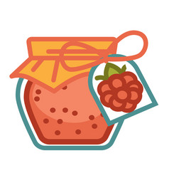 Raspberry jam Royalty Free Vector Image - VectorStock