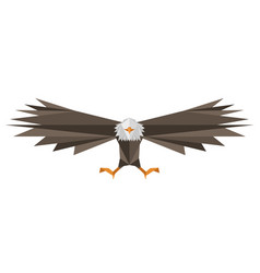 Abstract low poly eagle icon Royalty Free Vector Image