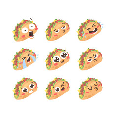 Taco Face Clip Art Vector Images (54)