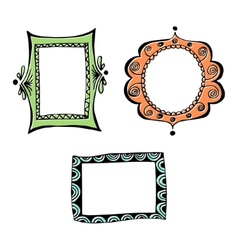 Set of doodle frames Royalty Free Vector Image