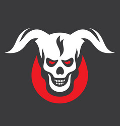 Devil halloween sign Royalty Free Vector Image
