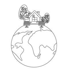 Isolated planet design Royalty Free Vector Image