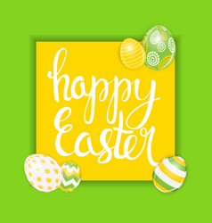 Happy easter spring holiday background Royalty Free Vector