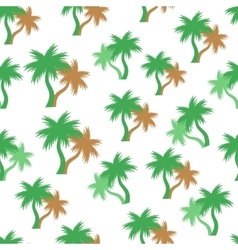 Palm tree seamless background tropical coconut Vector Image