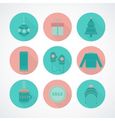 Set flat gift icons Royalty Free Vector Image - VectorStock