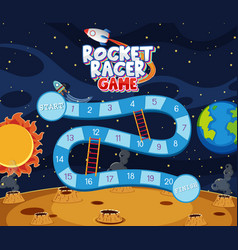 Count number space theme Royalty Free Vector Image