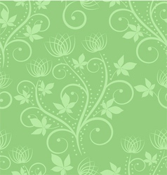 Green vintage pattern seamless Royalty Free Vector Image