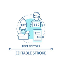 Machine learning algorithms concept icon Vector Image