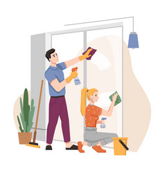 Help around house Royalty Free Vector Image - VectorStock