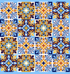 Moroccan ceramic tile seamless pattern Royalty Free Vector