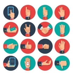 Grabbing hand icons set Royalty Free Vector Image