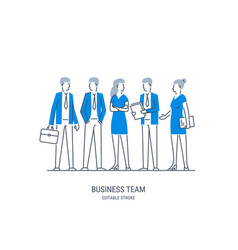 Business team set Royalty Free Vector Image - VectorStock
