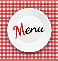 Red Restaurant Menu Royalty Free Vector Image - VectorStock