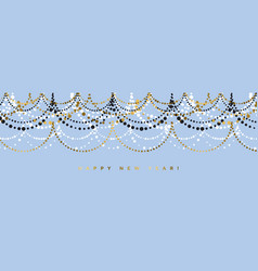 Happy new year color banner template Royalty Free Vector