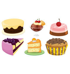 Sweet desserts Royalty Free Vector Image - VectorStock