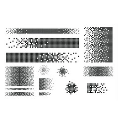 Dissolved filled square Royalty Free Vector Image