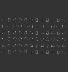 Download sign indicator waiting icons set Vector Image
