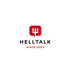 Hell fire pitchfork logo icon download Royalty Free Vector