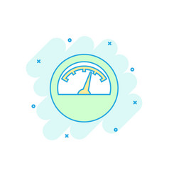 Cartoon electric meter icon in comic style power Vector Image