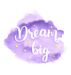 Dream - handwritten lettering word Royalty Free Vector Image