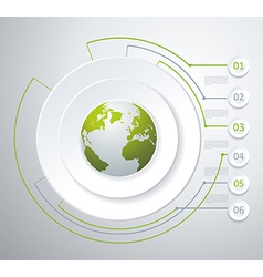 Business world concept modern design template Vector Image