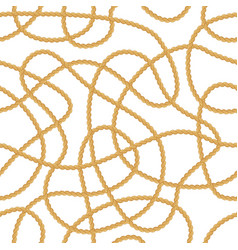 Seamless nautical rope pattern half knots Vector Image