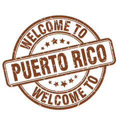 Welcome to Puerto Rico Royalty Free Vector Image