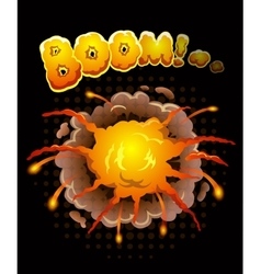 Big cool explosion background Royalty Free Vector Image