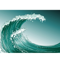 Big waves Royalty Free Vector Image - VectorStock