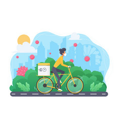 Delivery service fast safe Royalty Free Vector Image
