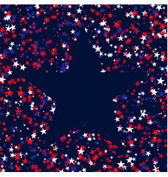 Red blue and white stars for holiday Royalty Free Vector