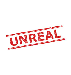Unreal watermarks with grunge texture and parallel