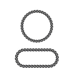 Nautical rope border nautical tied ropes line Vector Image