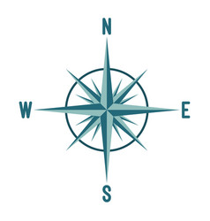 Compass wind rose isolated on white background Vector Image