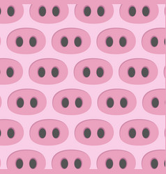 Pig face nose and ears Royalty Free Vector Image