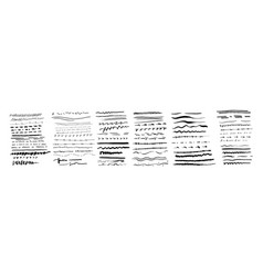 Hand drawing sketch simple doodle borders edge Vector Image