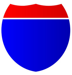 Interstate sign Royalty Free Vector Image - VectorStock