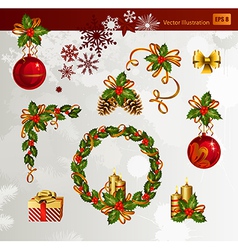 Christmas set Royalty Free Vector Image - VectorStock