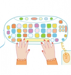 Funny Computer Keyboard Cartoon Character Vector Images (over 4,200)