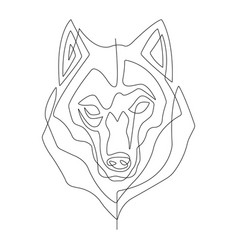 One Line Drawing Wolf Vector Images (over 110)