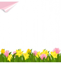 Spring flower bouquet Royalty Free Vector Image