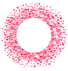 Pink red valentines days hearts background Vector Image