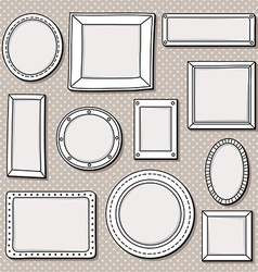 Label frame - funny birds Royalty Free Vector Image